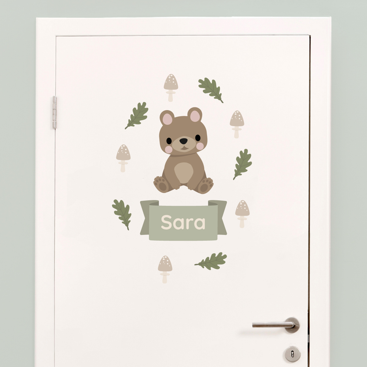 Door Stickers | Personalized wall decals with name | Teddylabels