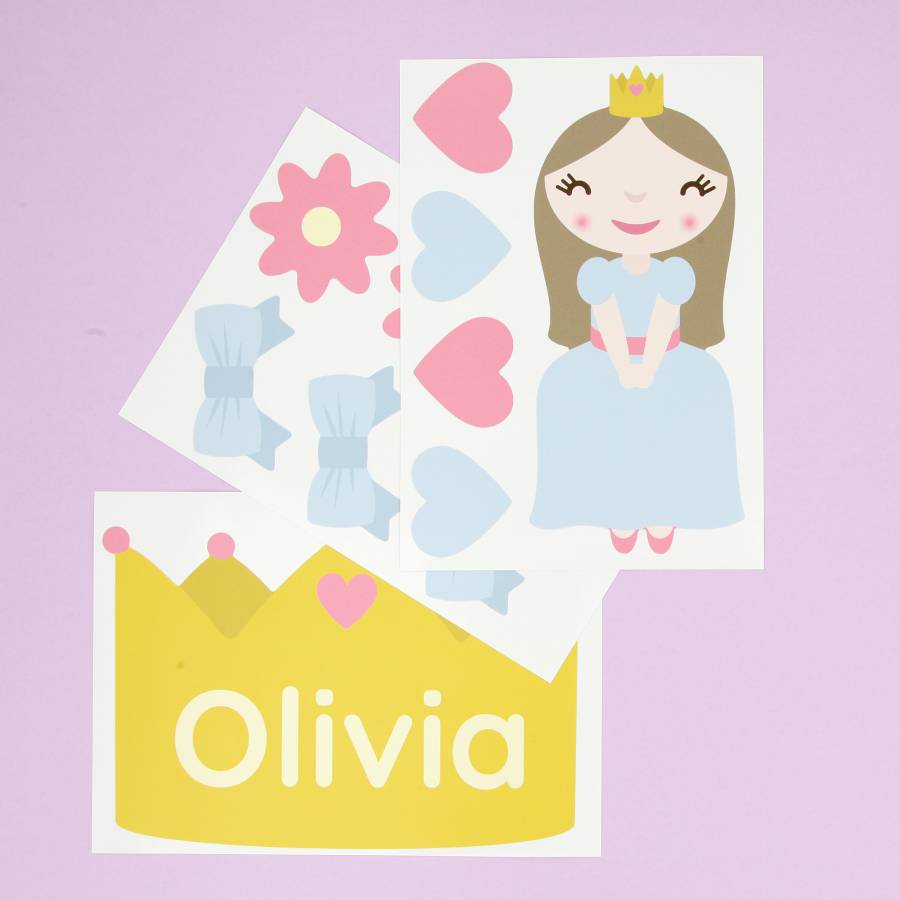 Door Stickers | Personalized wall decals with name | Teddylabels