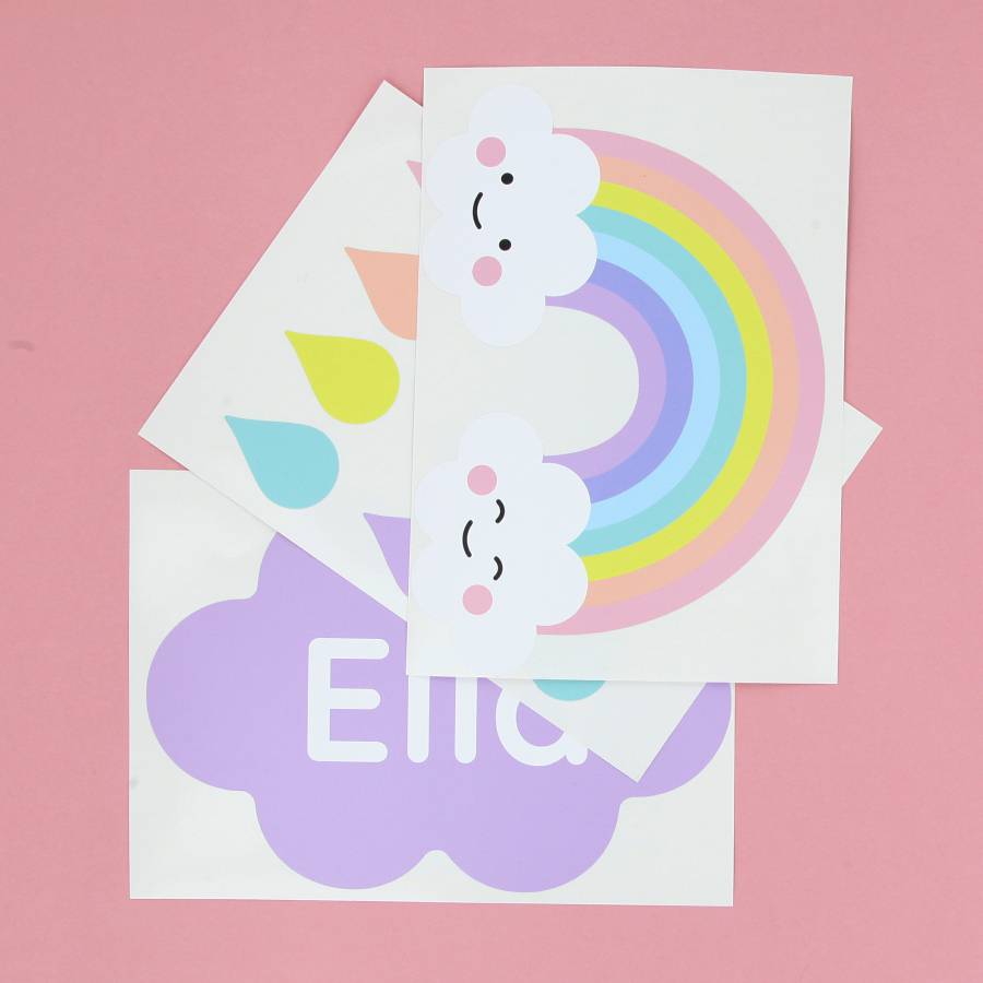 Door Stickers | Personalized wall decals with name | Teddylabels
