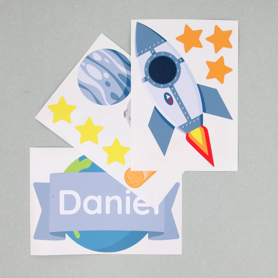 Door Stickers | Personalized wall decals with name | Teddylabels