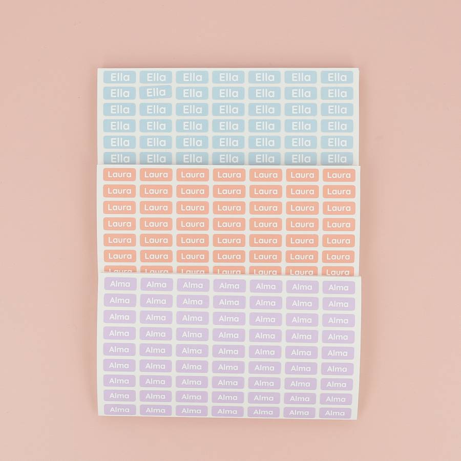 Mini Name Labels for your kids - Personalized Name Labels