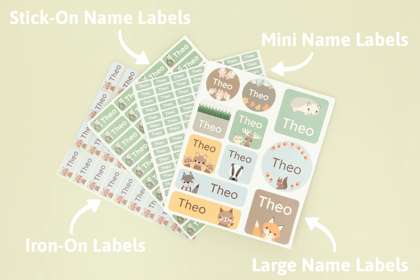 Stick On Name Labels and Iron On Labels