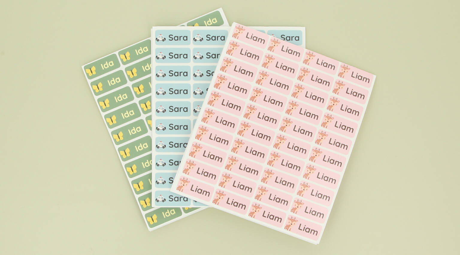 Stick On Name Labels and Iron On Labels