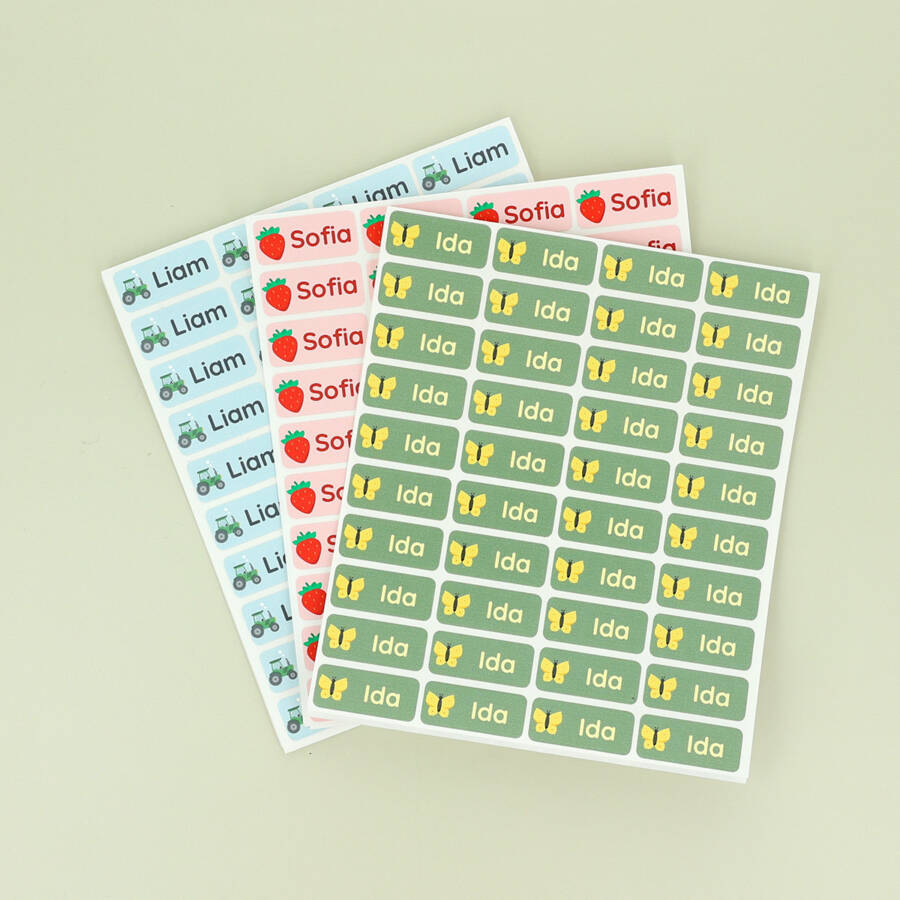 Personalized Name Labels for Kids | Durable & Waterproof Stickers