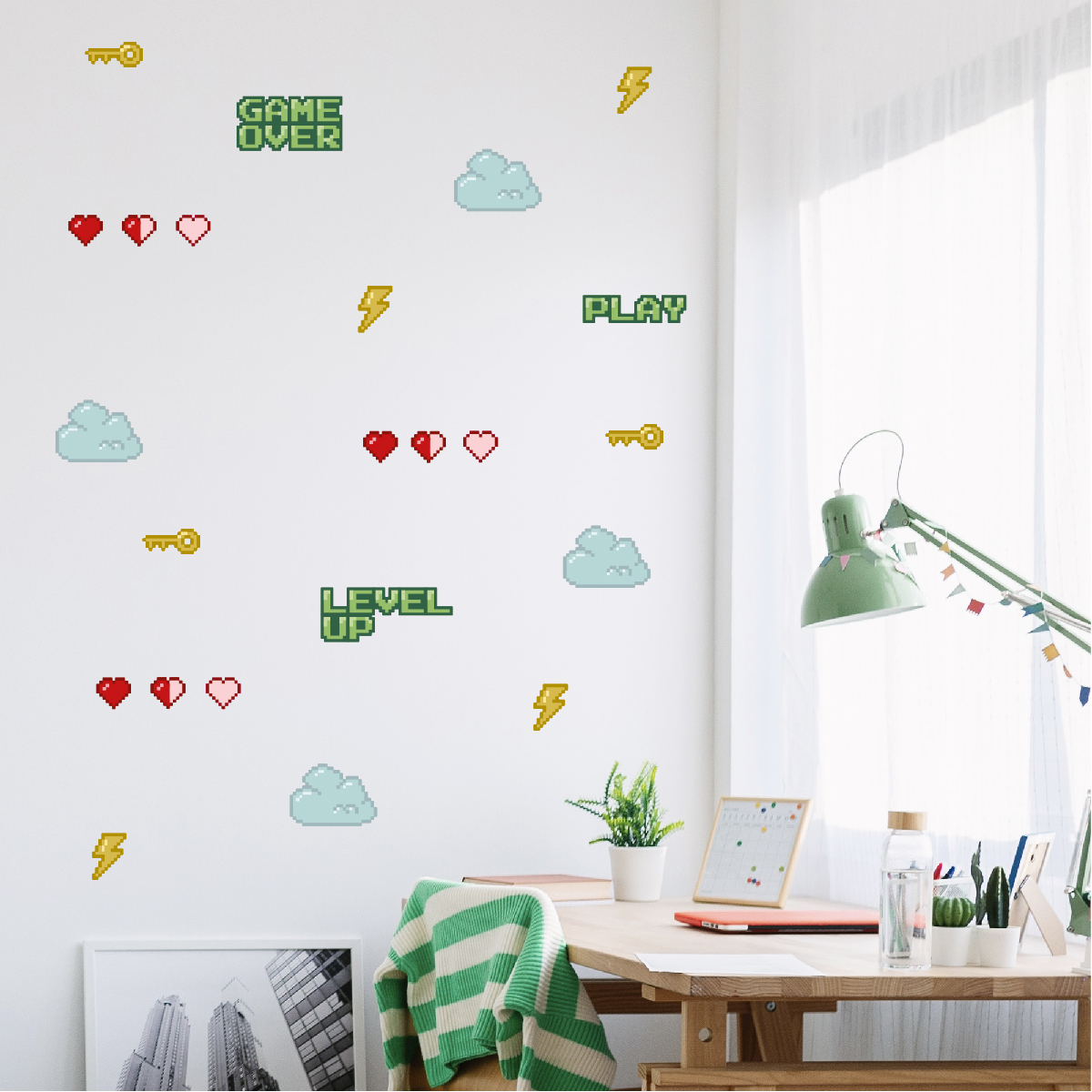 Retro Gaming Wall Decals | Wall Stickers for Kids' Rooms