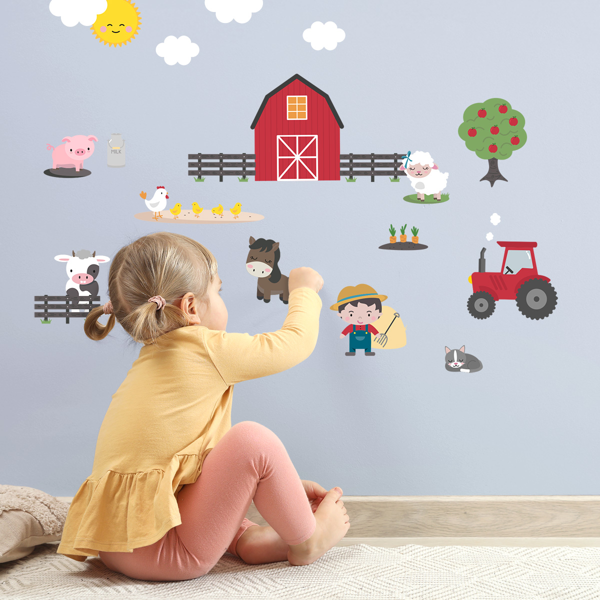 Wall Decals Farm Life - Easy To Attach