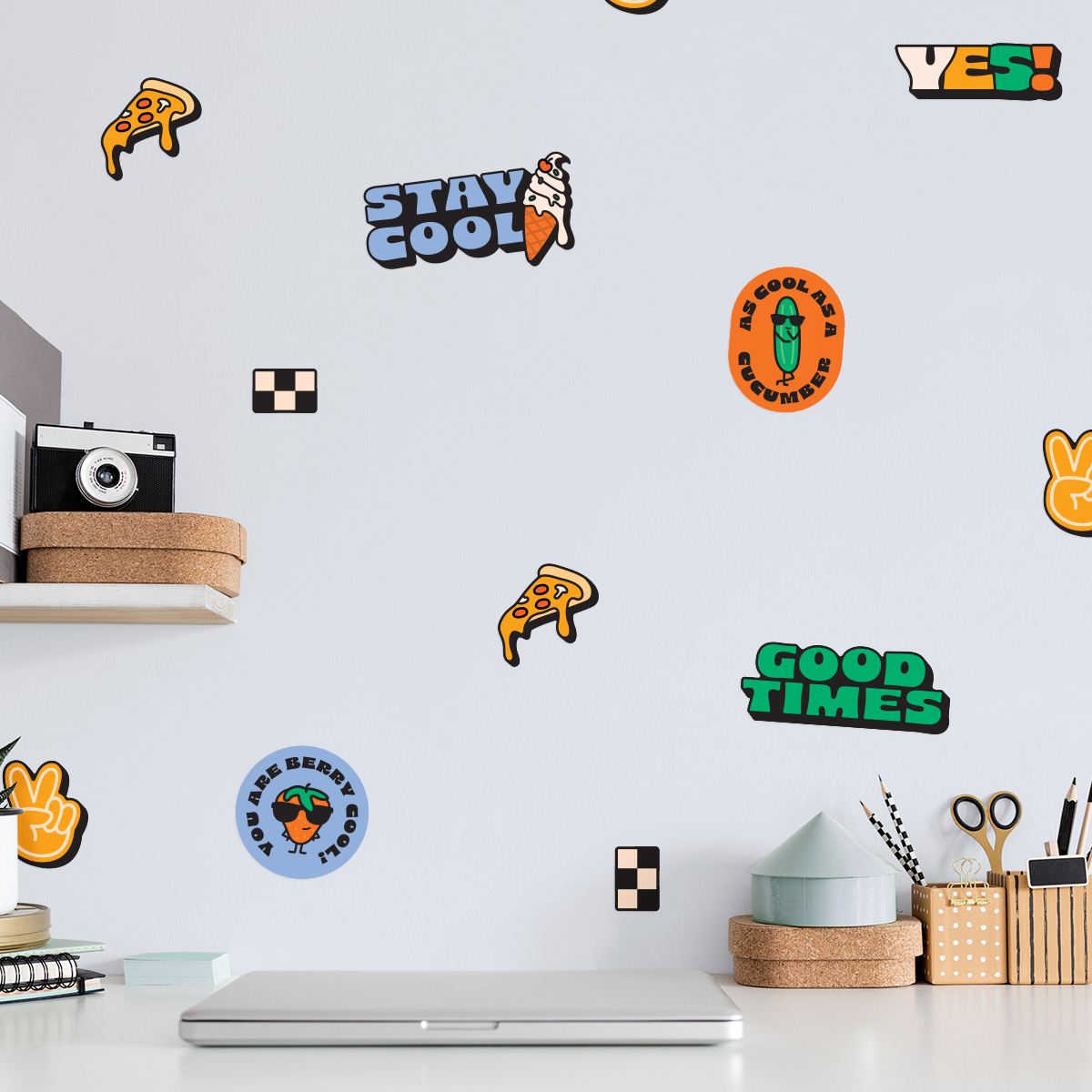 Wall Decals Stay Cool: Vibrant and Easy-to-Apply Room Decor